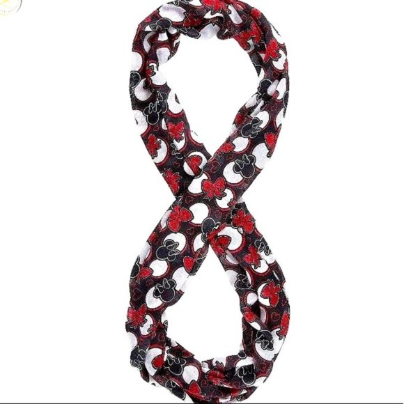 Disney | Accessories | Disney Parks Minnie Mouse Infinity Scarf | Poshmark